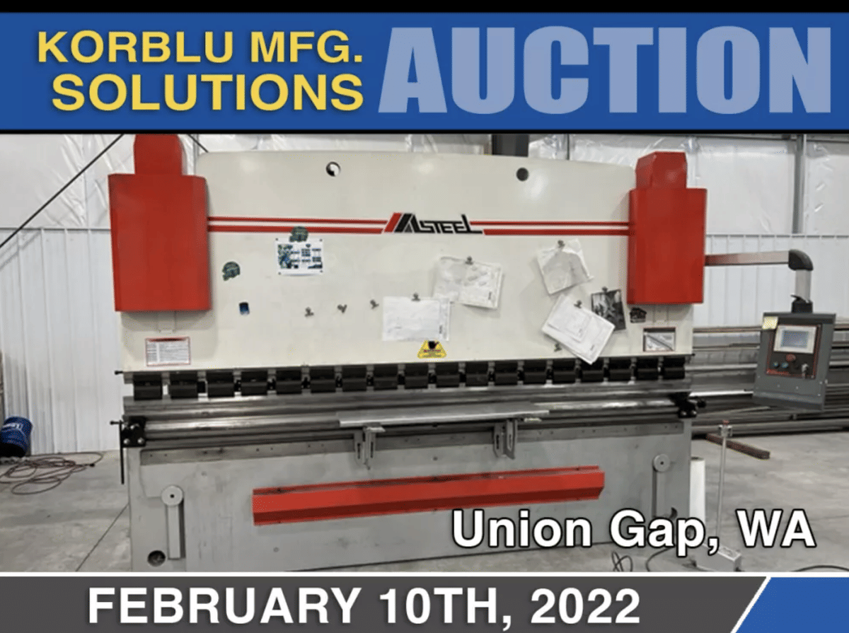 Chuck Yarbro Auctioneers | Korblu Mfg Solutions Business Liquidation