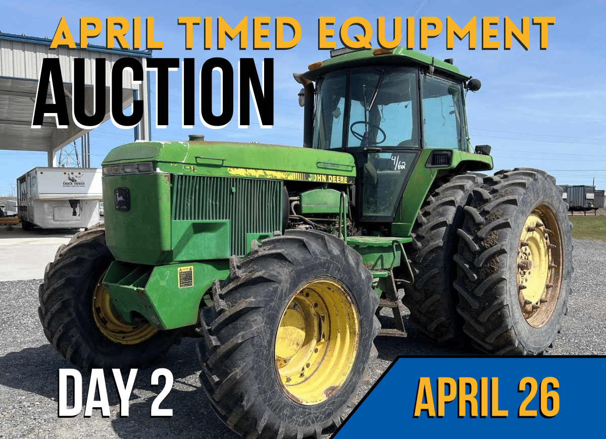 Chuck Yarbro Auctioneers | April Timed Equipment Auction - Day 2